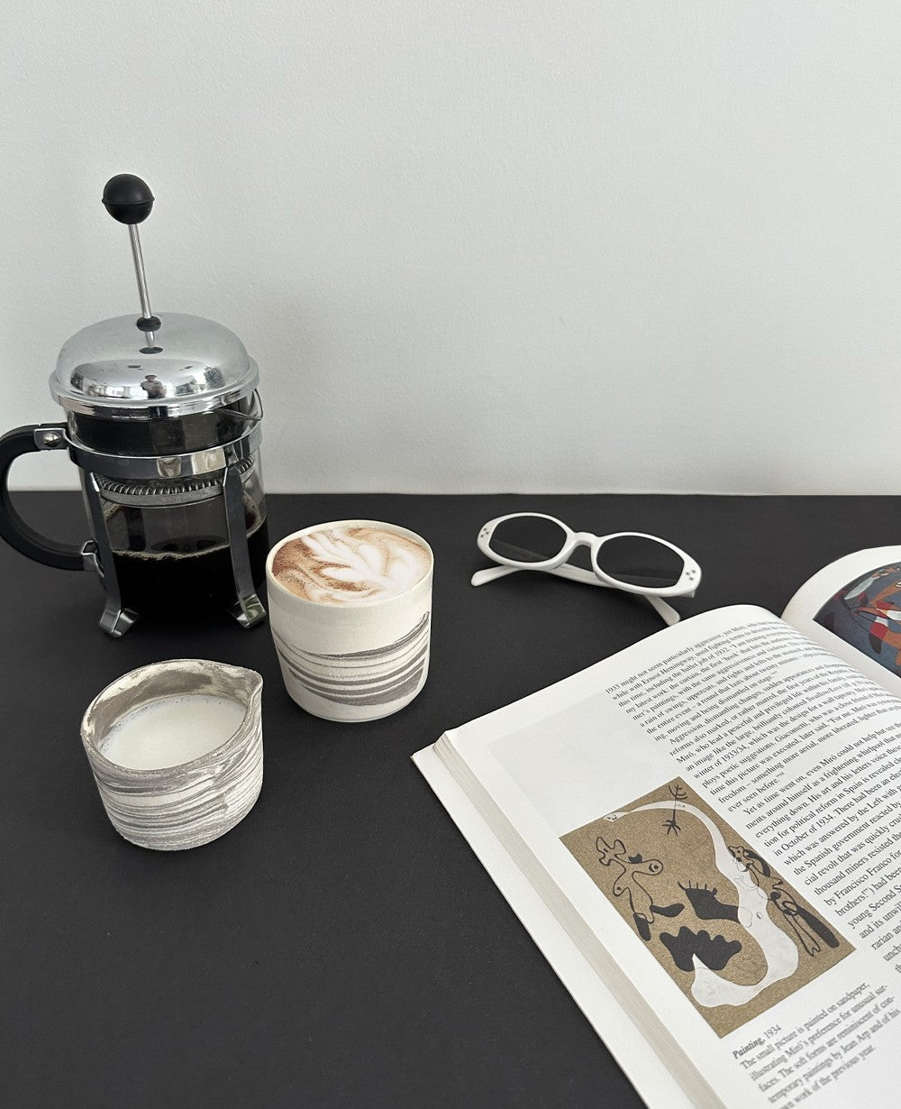 Marble Milk Pitcher – SIMPLE AS IS